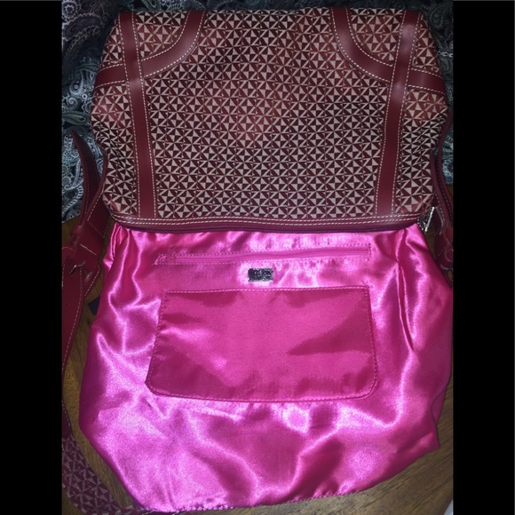 Maxx New York | Bags | Max New Yorks Man Made Red White Shoulder Bag ...